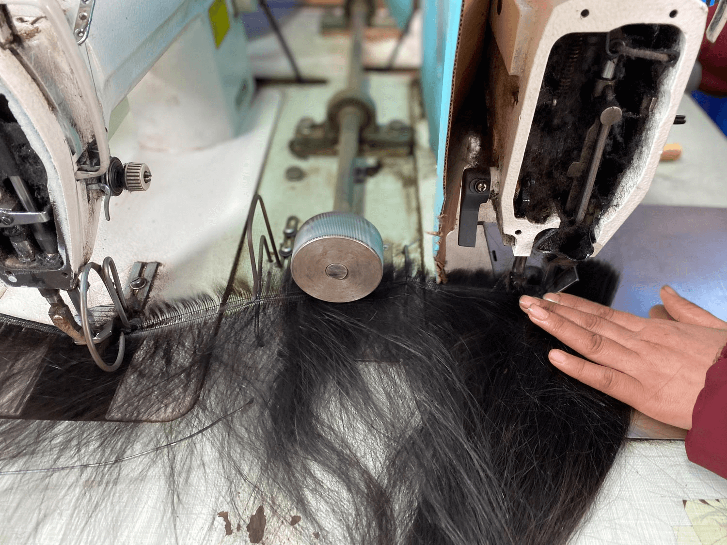 how hair weave is made